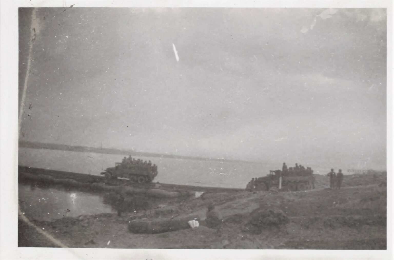 1945 March 24, at Spellen, Germany, Bridging the Rhine - 17th Armored ...